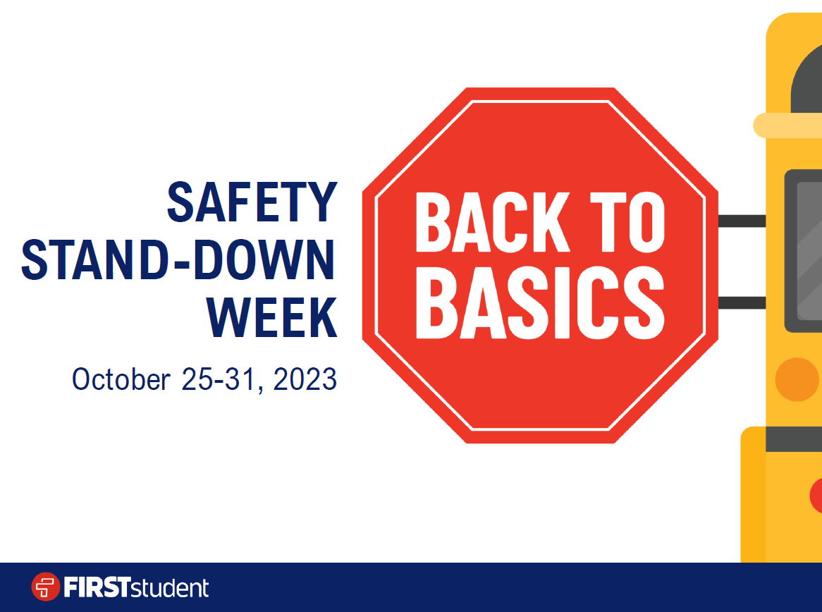 First Student Safety Stand-Down Week - Sherwood Elementary School